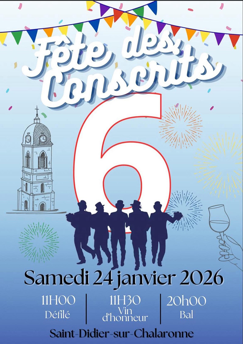 Conscrits Classe en 6 – Commune de Saint-Didier-sur-Chalaronne